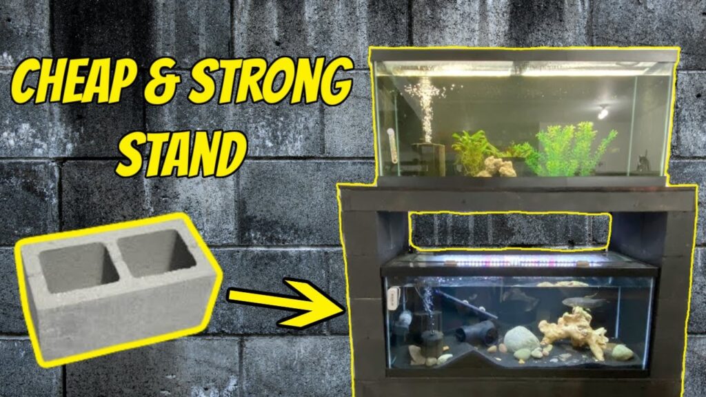 Wondering How To Make Your 125 GALLON CINDER BLOCK AQUARIUM STAND Rock ...